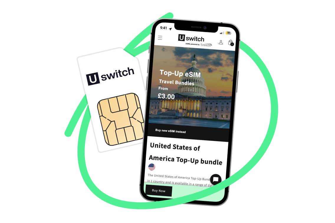 Travel eSIM deals 2025 - Uswitch