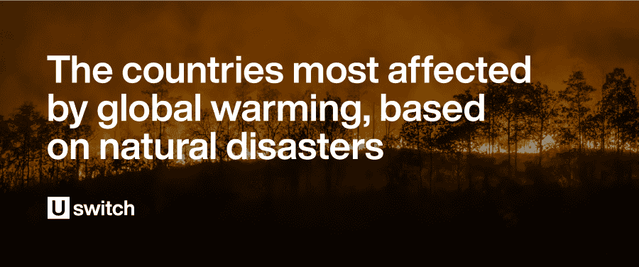 The countries most affected by global warming, based on natural disasters